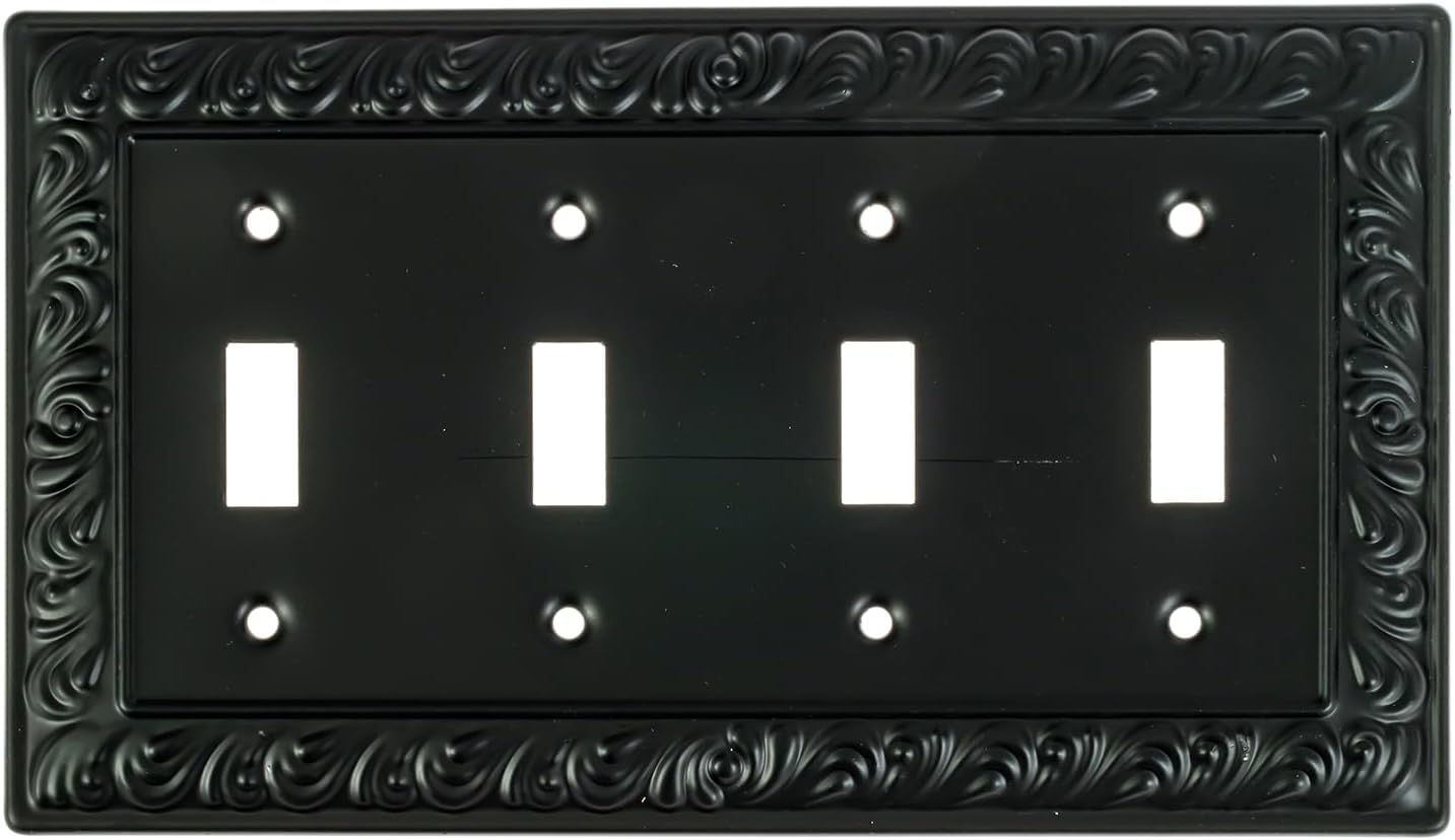 SleekLighting | Beveled Black Architecture Wall plates | Electric ...