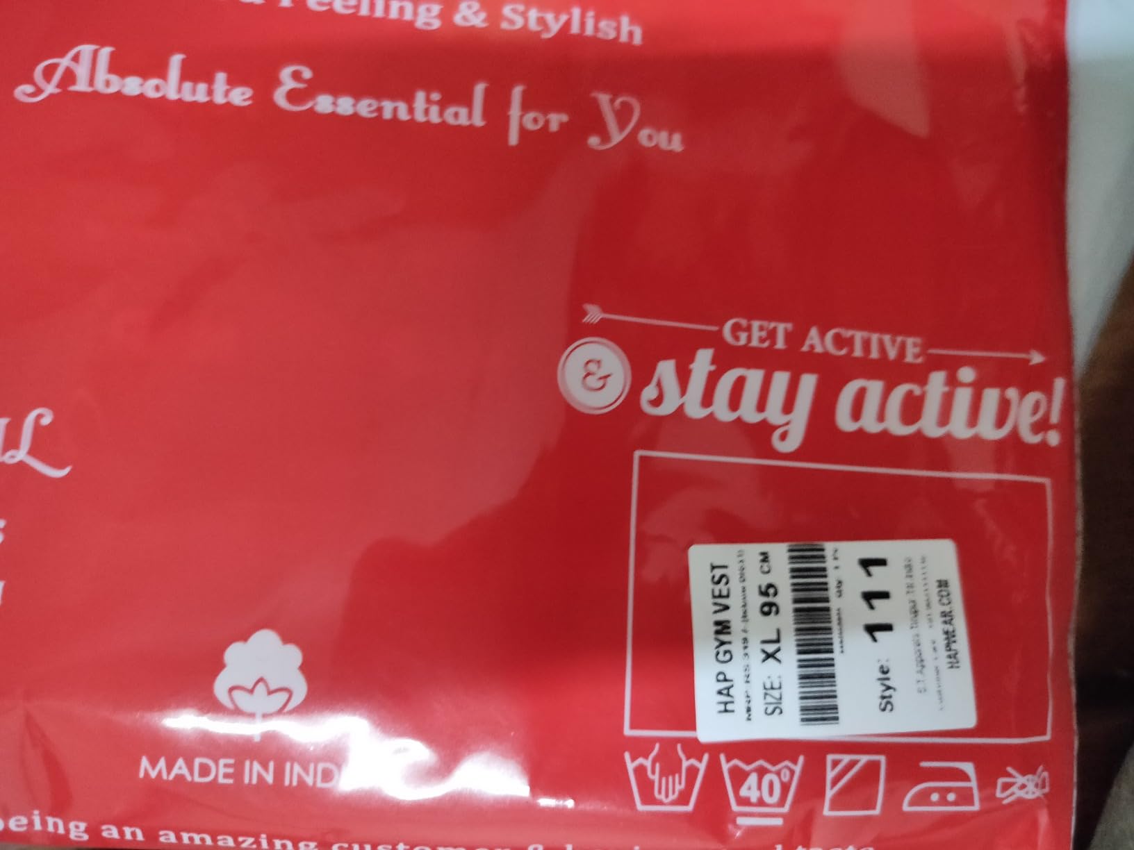 Buy HAP Men's Cotton Gym Vest/Tank Top/Sporty (Multicolour) Pack of 3 ...