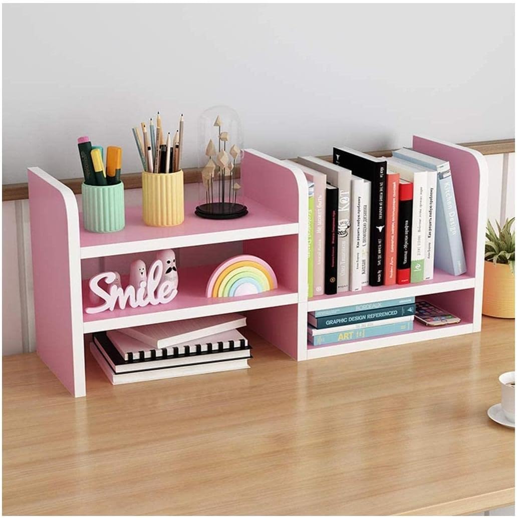 Amazon.co.jp: Storage Shelves Modern Desktop Bookshelf Rounded Corner ...