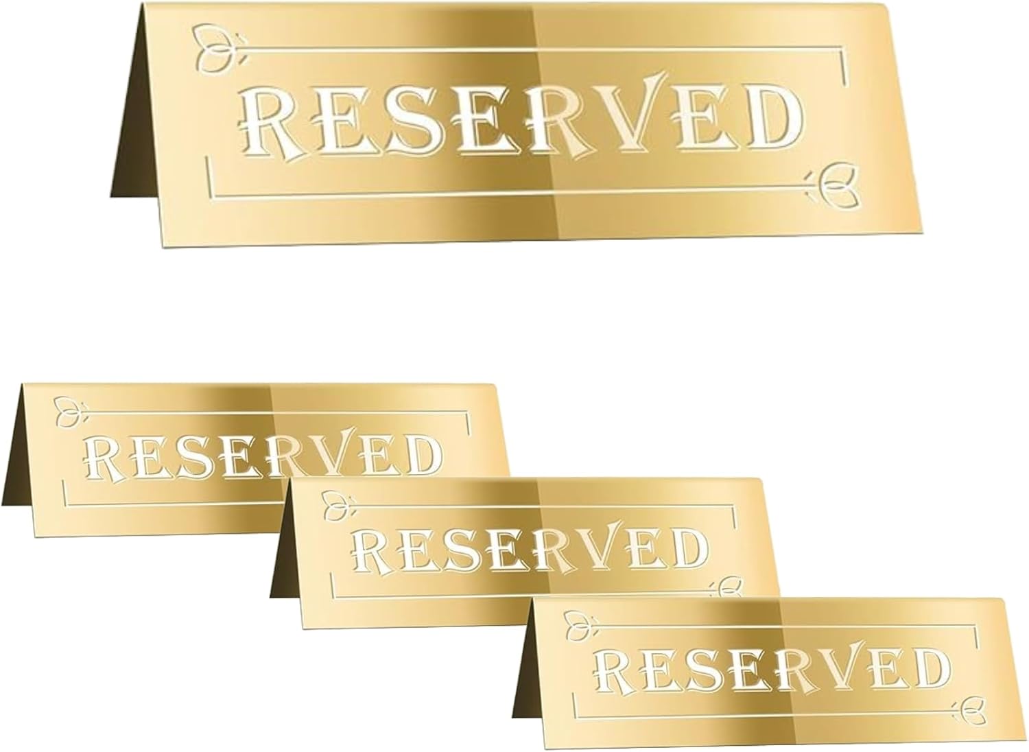 Amazon.com: NumRealm Acrylic Reserved Seat Signs, Double-Sided ...