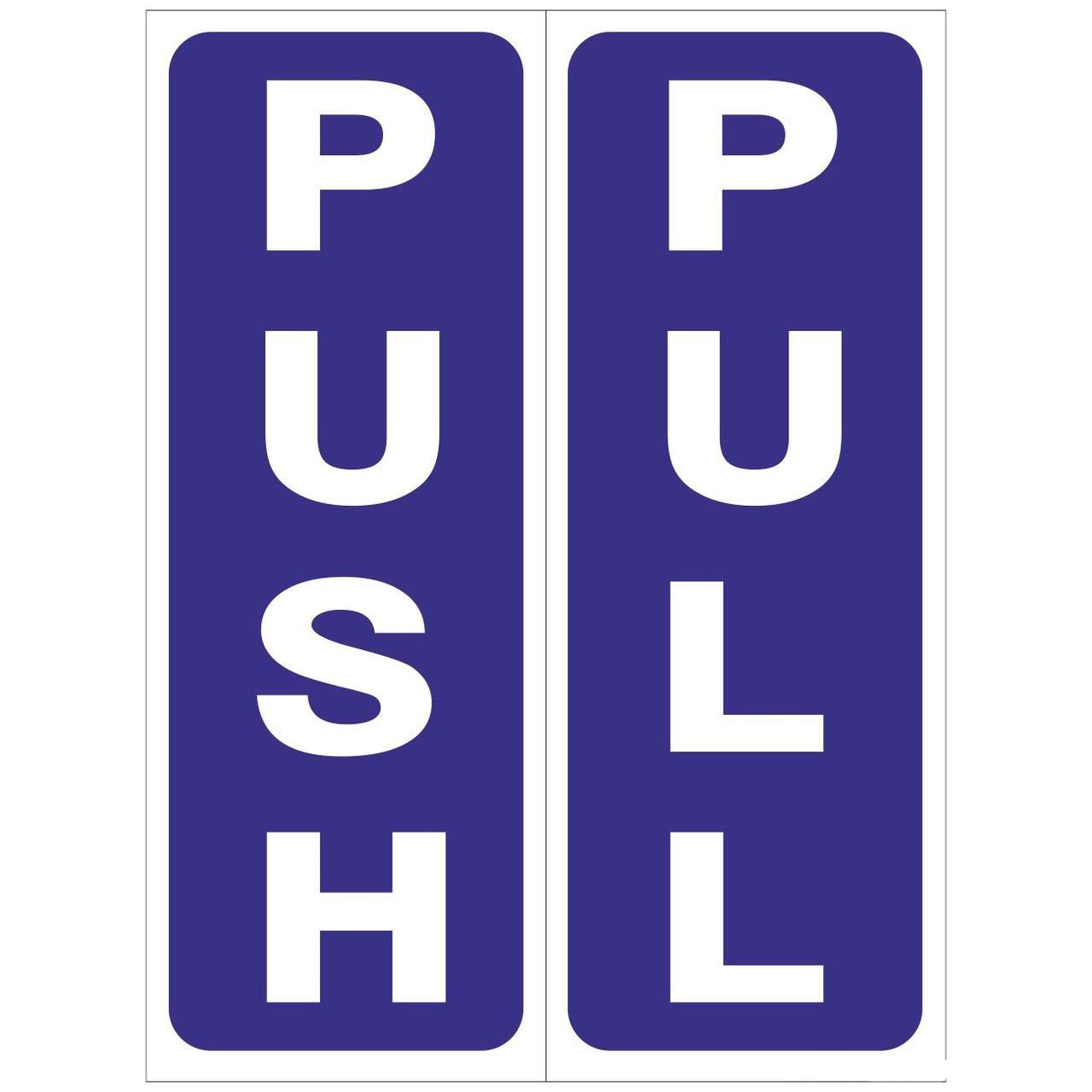 Buy VVWV Push Pull Sign Sticker for Door Public Hospital Clinic Office ...