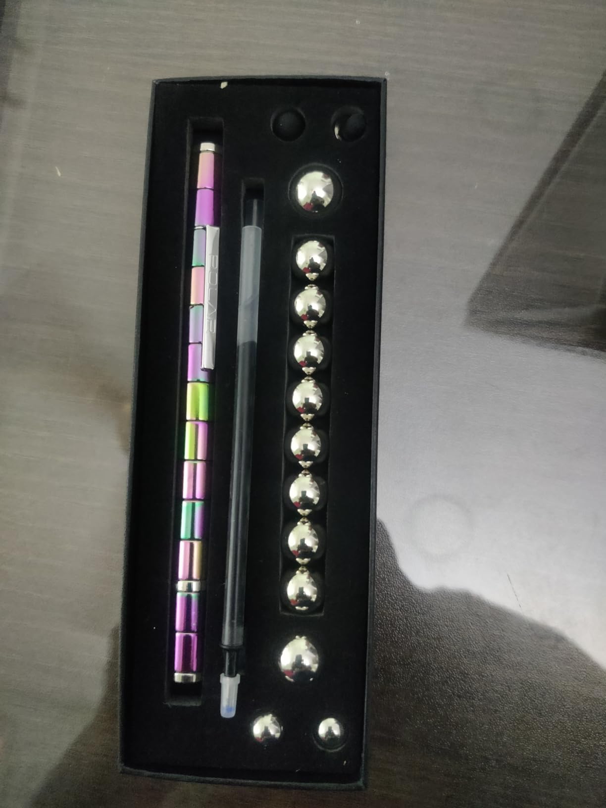 Fidget Toys Pen | Rainbow Color Magnetic Toys Pen | Decompression ...