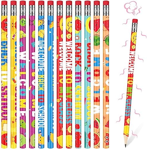 Amazon.com : Seajan 30 Pcs Welcome Back to School Pencils First Day ...