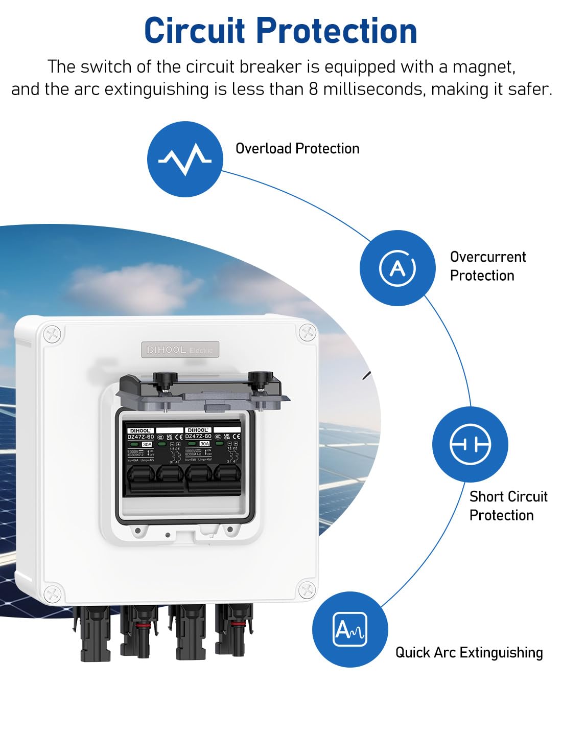 Snapklik.com : Solar Panel Disconnect Switch 2 String PV Disconnect 30 ...