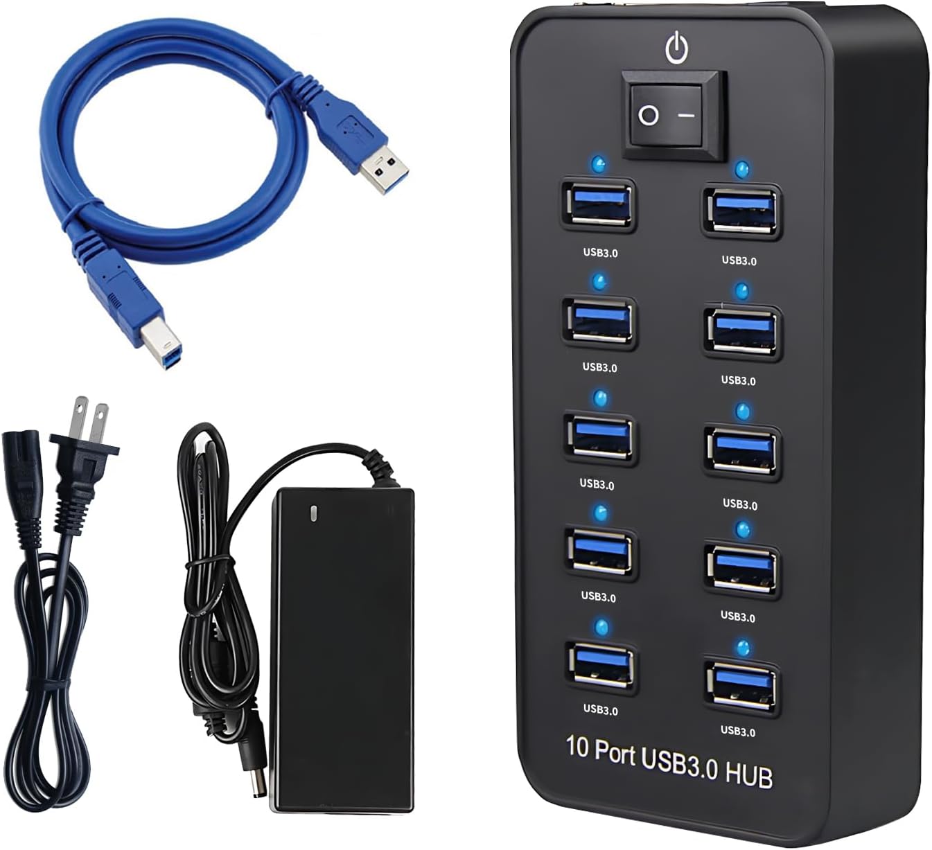 Amazon.com: Tripp Lite 7-Port USB 2.0 Hi-Speed Hub (U222-007-R) , White ...