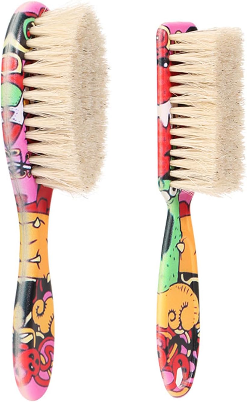 Amazon.com : Shappy 2 Pieces Barber Fade Brush Men Beard Brush Neck ...