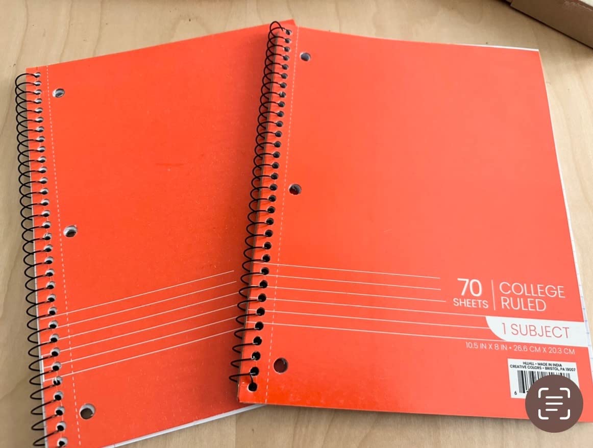 $2/mo - Finance Spiral Notebooks, 1-Subject Notebook, College Ruled ...