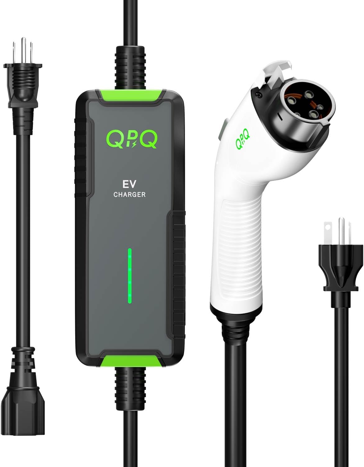 Amazon.com: QPQ Level 1&2 EV Charger, 16A Electric Vehicle Charging ...