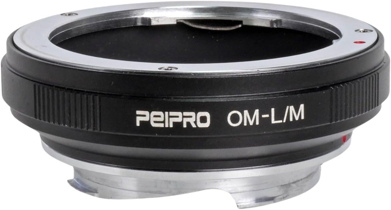 Amazon.com : PEIPRO OM-LM Lens Mount Adapter Compatible with Olympus OM ...