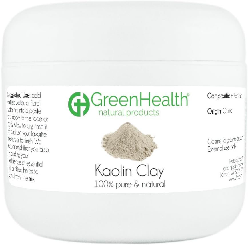Amazon.com: Kaolin Clay Powder - 100% Pure & Natural by GreenHealth (3 ...
