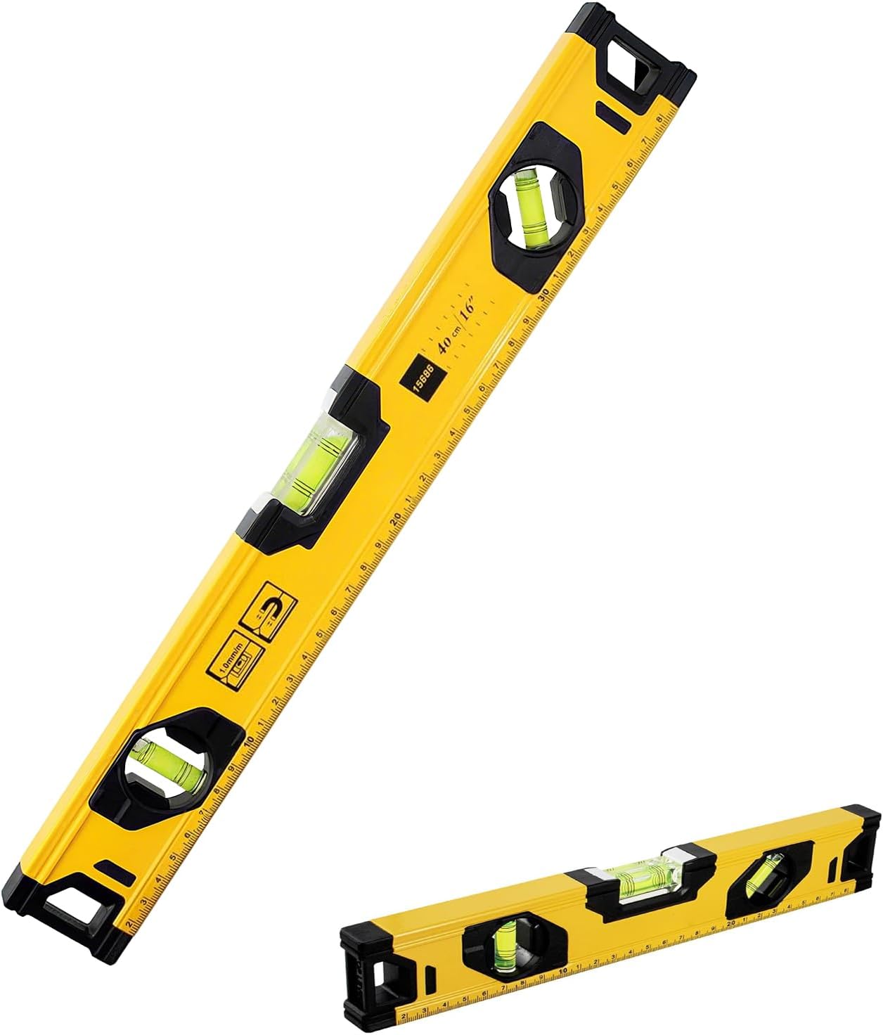Spirit Level 400mm / 16 Inch – Aluminium Alloy Level Tool with Magnetic ...