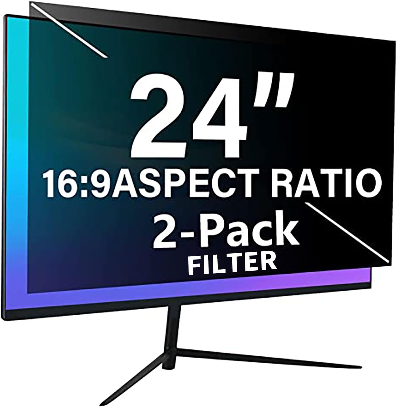 Amazon.com: 2 pack Computer Privacy Screen Filter 24inch(16:9 ...