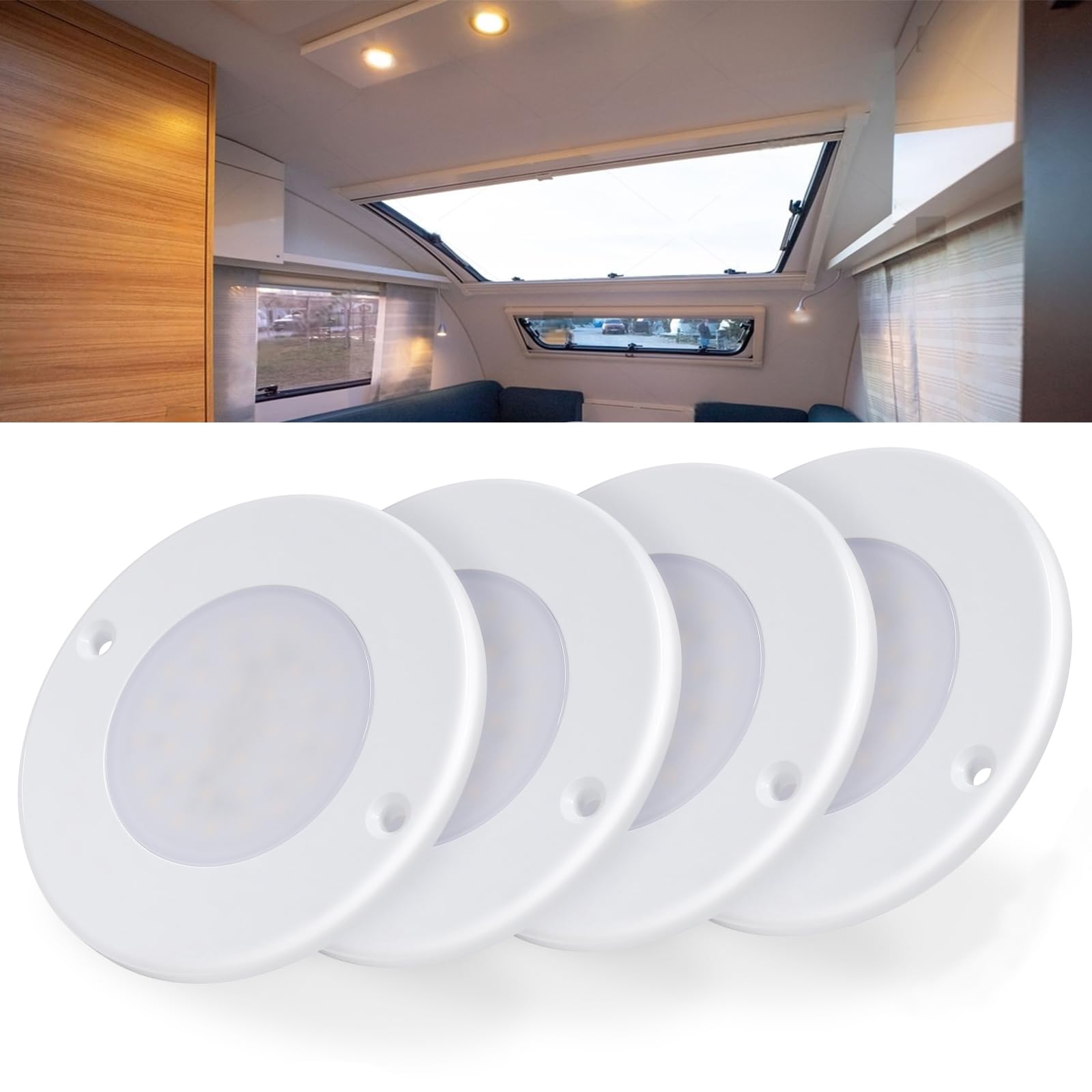 Snapklik.com : RVZONE RV Boat LED Ceiling Puck Light RV Interior ...