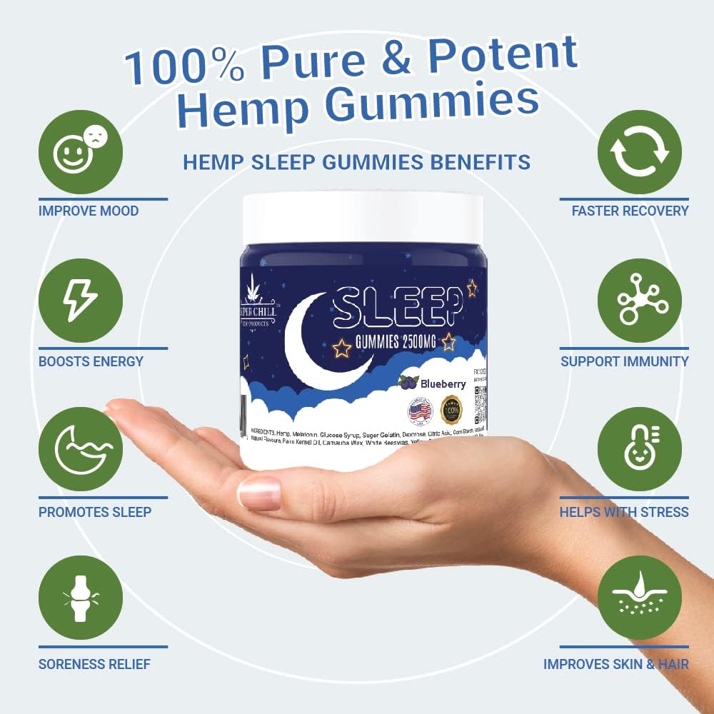 Hemp Sleep Gummies(Blueberry) – Yaxa Colombia
