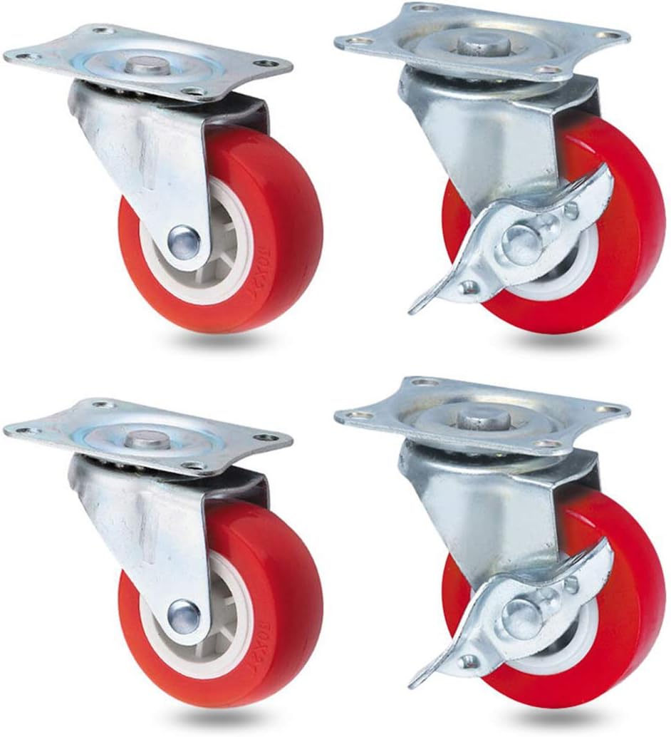 Amazon.com: LETREM Castors for Furniture, Swivel Casters Wheels with ...