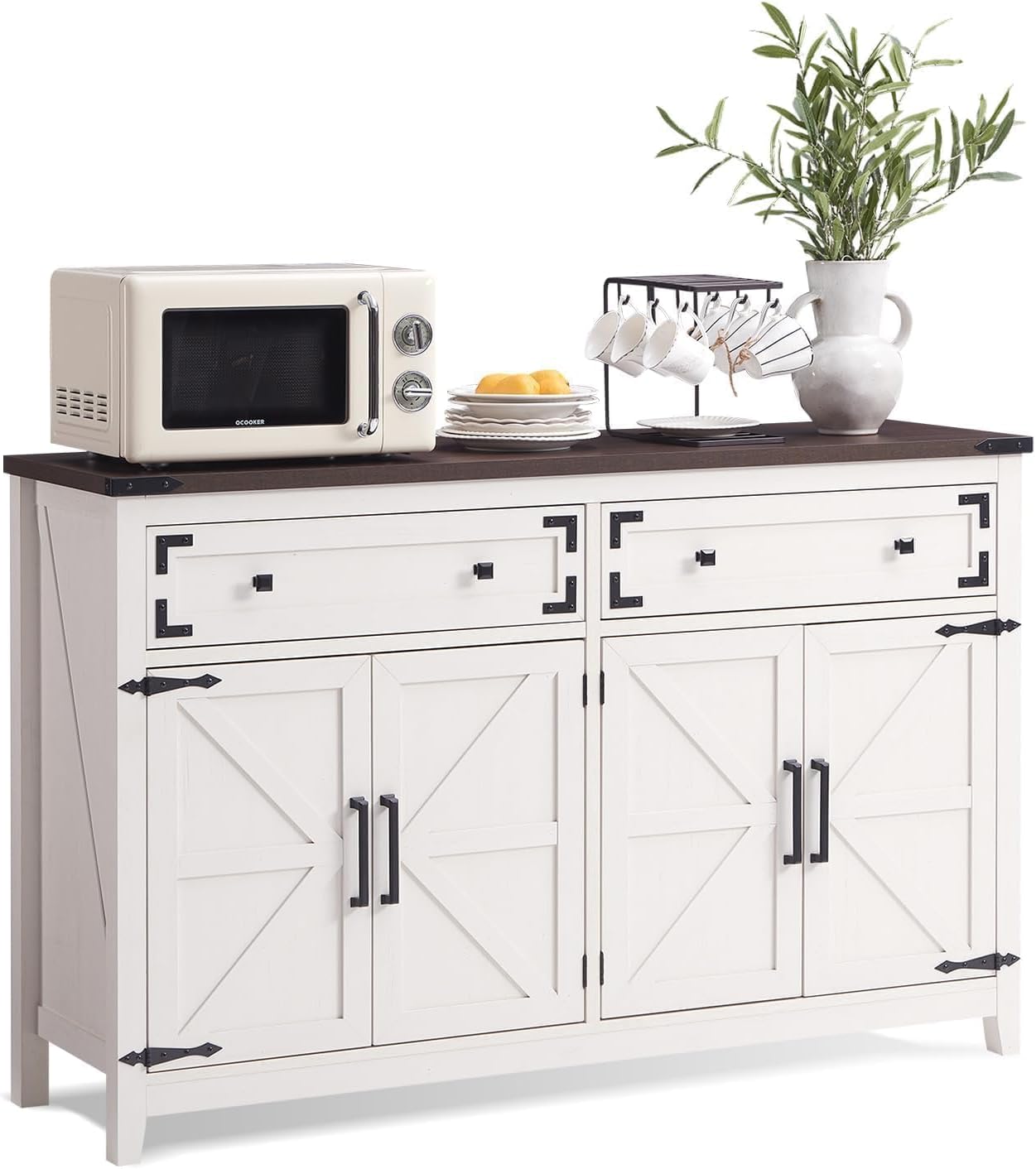 Amazon.com - Pemberly Row Buffet in White - Buffets & Sideboards
