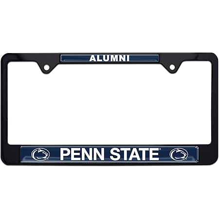 Amazon.com: Penn State Alumni Black License Plate Frame : Automotive