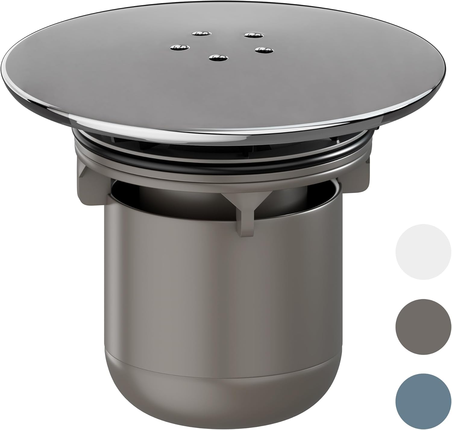 HNNHOME Shower Drain Cover Replacement, Chrome Shower Trap Cover ...