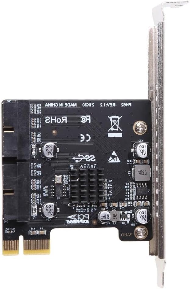 Amazon.com: PCI-E to 2-Port USB 3.0 Adapter Super Fast PCI for Express ...