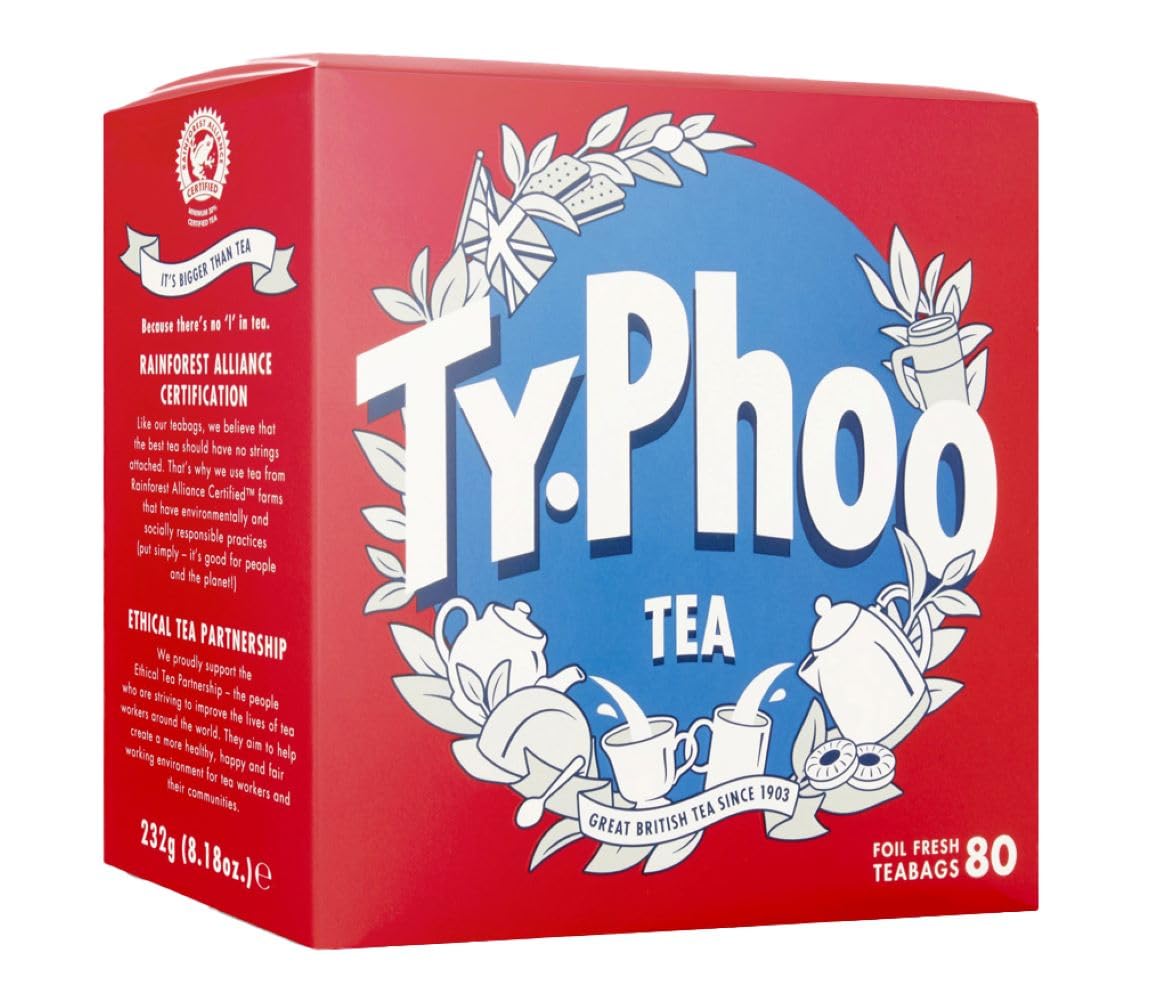 Amazon.com : Typhoo Tea Bags - 80 Pack : Grocery Tea Sampler : Grocery ...