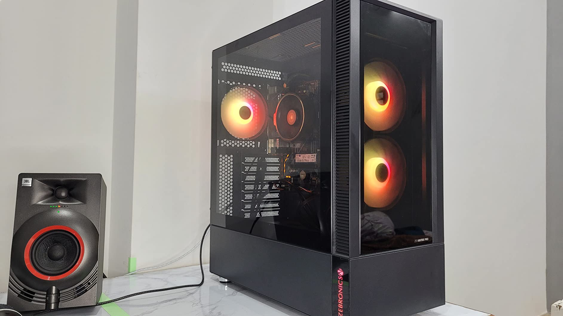 Amazon.in: Buy ZEBRONICS Zeb-Matrix PRO Computer case/Gaming Chassis ...