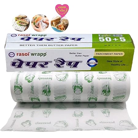 RASOI WRAPP ROTI WRAP | CHAPATI WRAP | Food Wrapping Paper ROLL | Paper ...