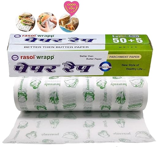 RASOI WRAPP ROTI WRAP | CHAPATI WRAP | Food Wrapping Paper ROLL | Paper ...