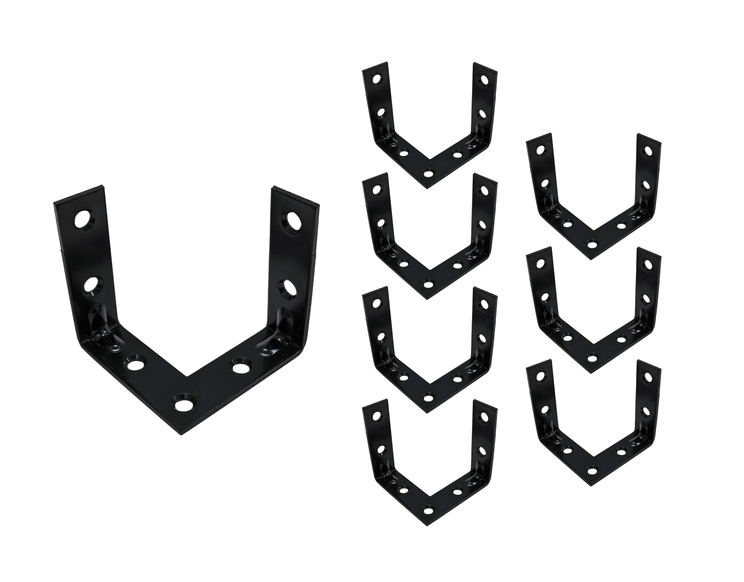Amazon.com: QCAA Triple Bracket Corner Brace Durable Thicker Steel ...