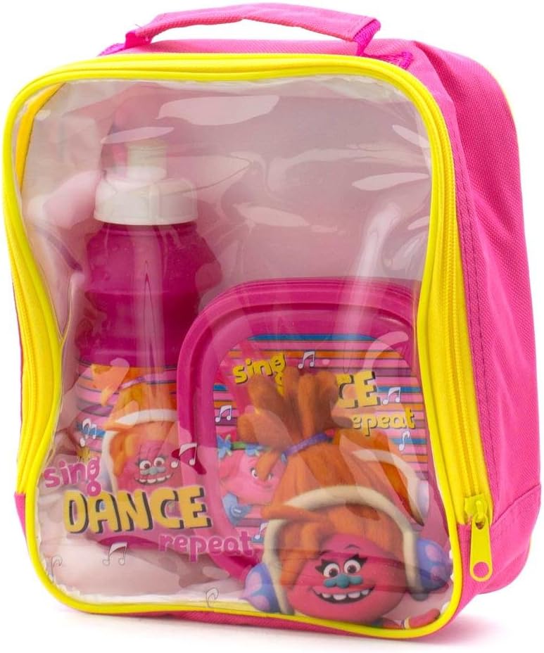 Trolls Dreamworks 3pce Picnic/Lunch Bag Set : Amazon.co.uk: Home & Kitchen