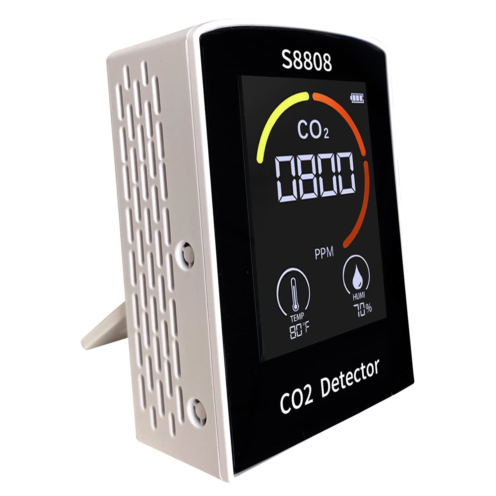 Snapklik.com : 3 In 1 Real Time CO2 Detector Plug In USB,CO2 Monitor Sensor
