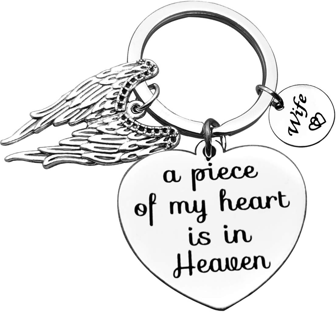 Amazon.com: Vadaka Wife Memorial Jewelry Gift Wife Memorial Keychain ...