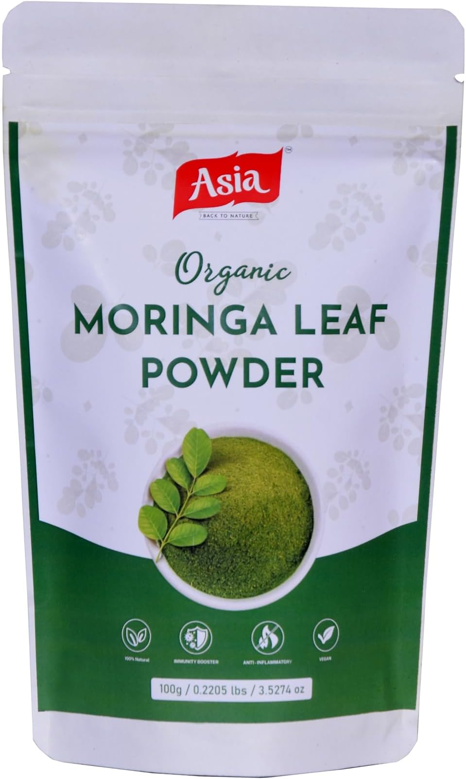 Amazon.com: Asia Organic Moringa Powder (100g/3.52oz) Moringa Oleifera ...