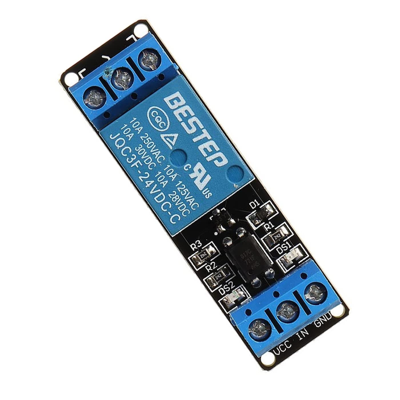 Electronic Spices 24v 1 Channel Relay Module With Light Coupling ...