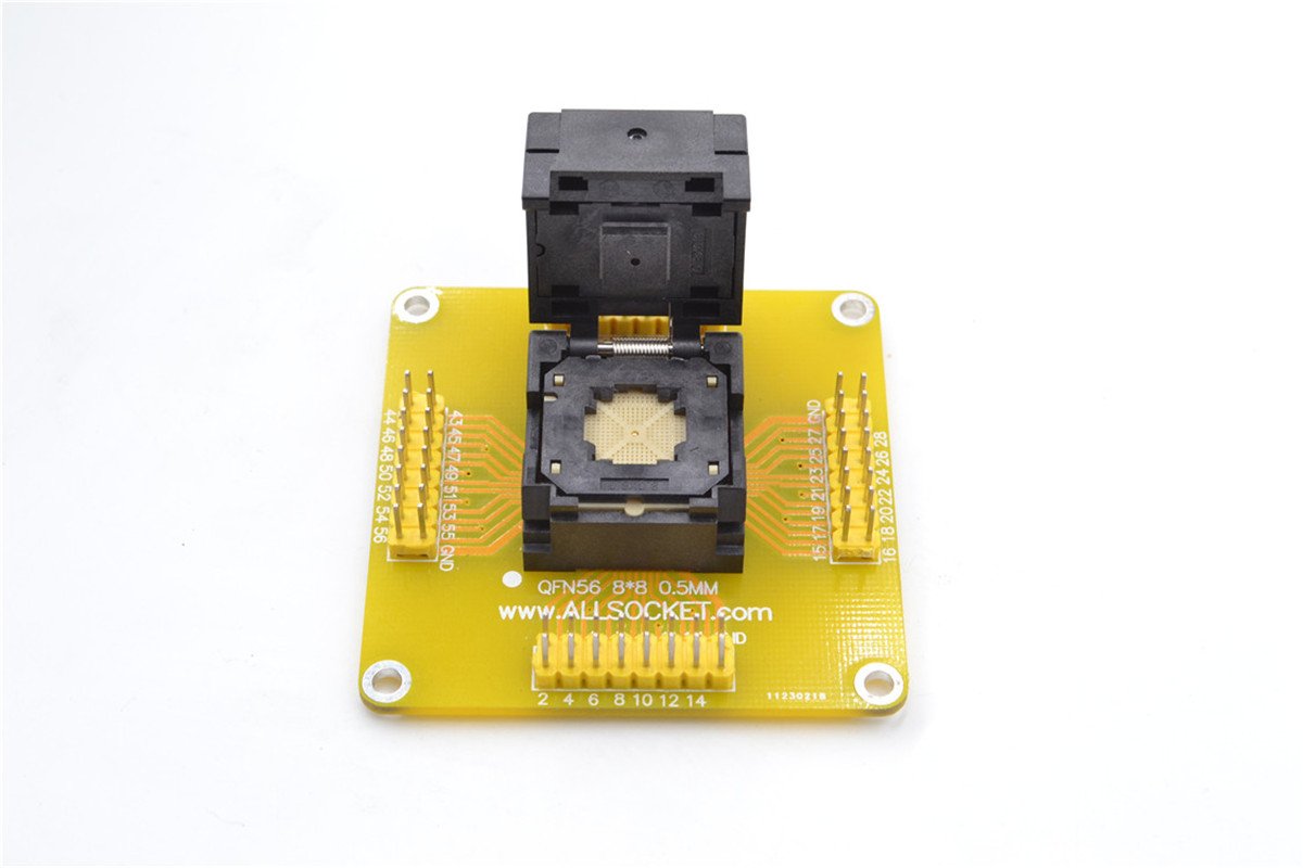 ALLSOCKET QFN Package Programming Adapter Burn-in Socket QFN-to-DIP ...