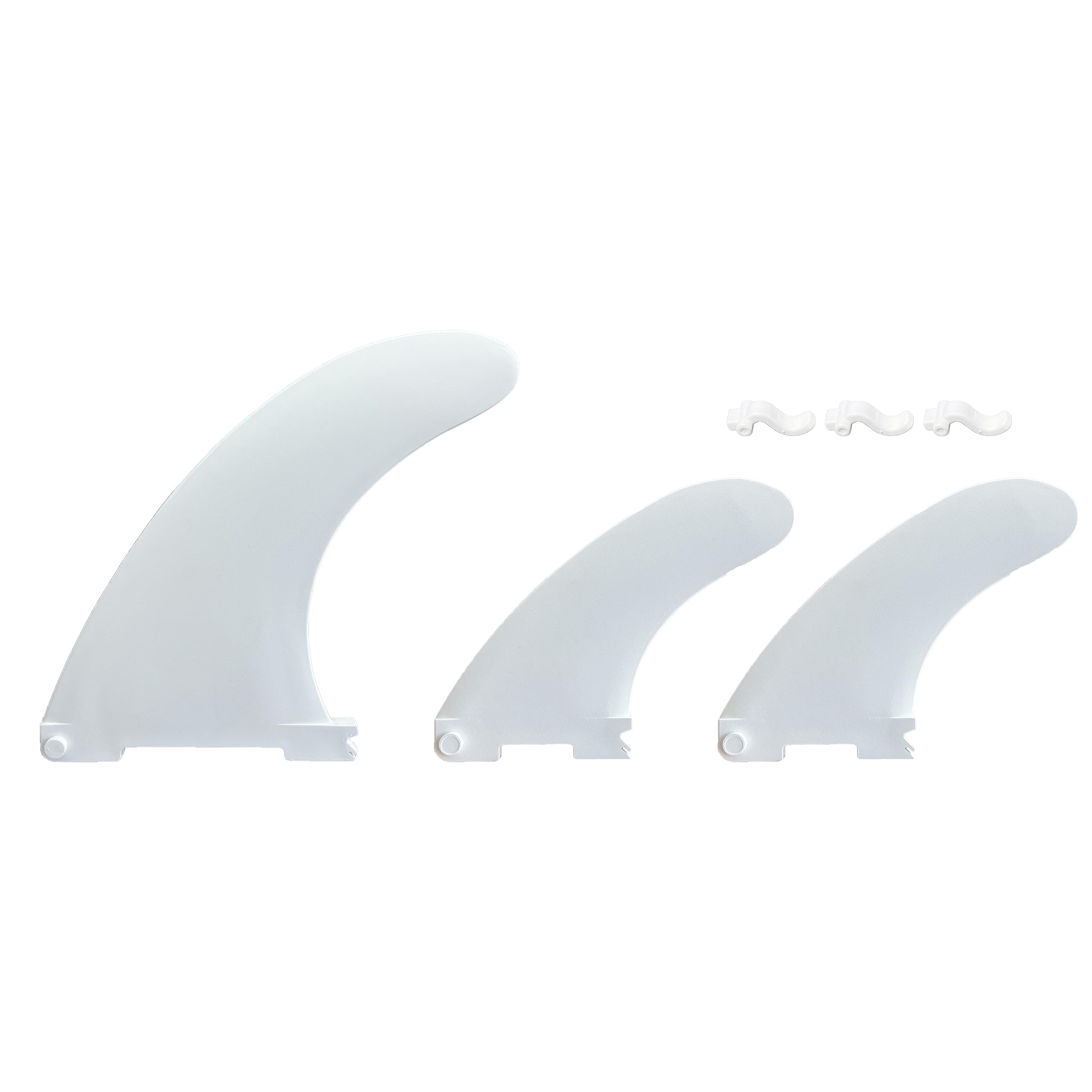 Amazon.com : RANGALii 3 White Detachable Replacement Paddleboard Fins ...