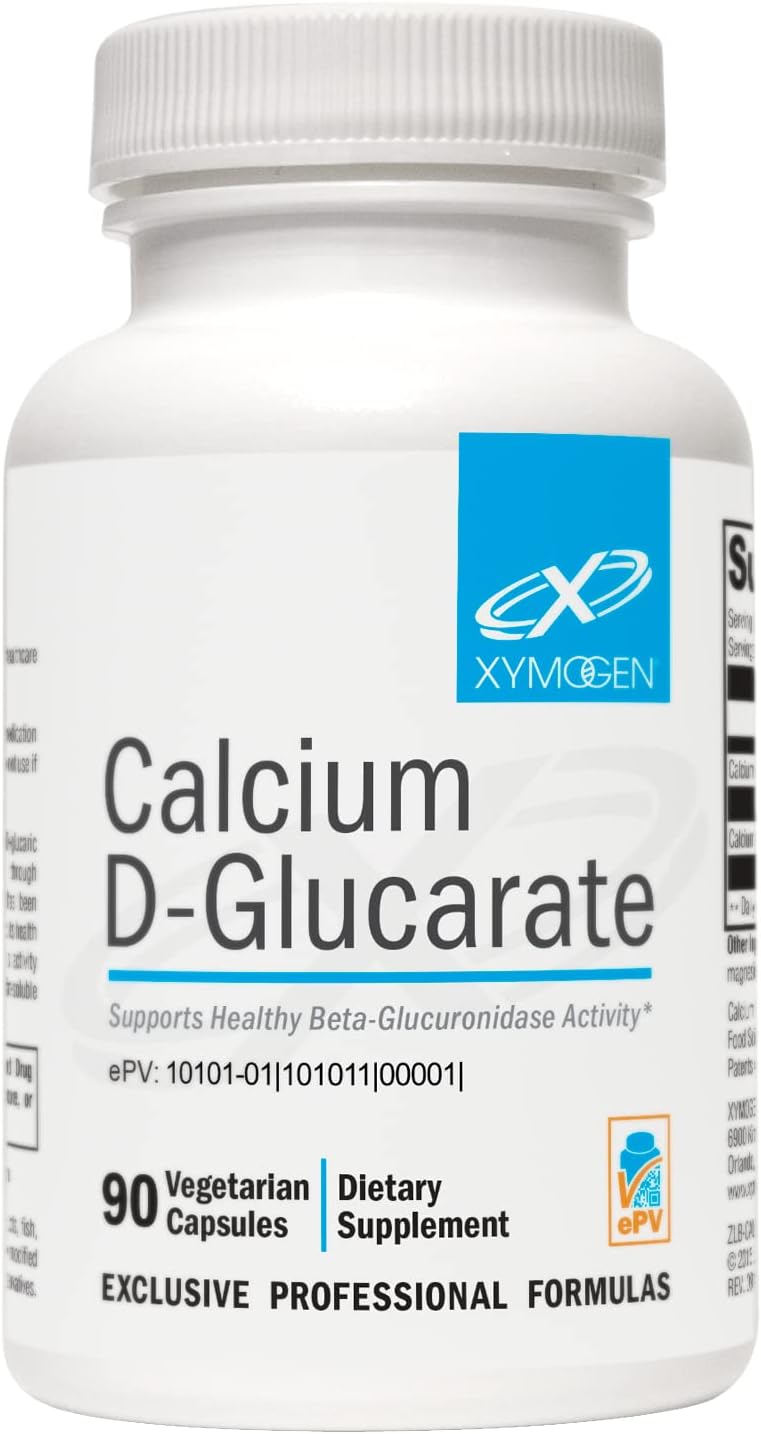 Amazon.com: XYMOGEN Calcium D-Glucarate 500mg - Supplement to Support ...