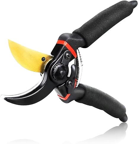 Amazon.com : 8" Professional Bypass Pruning Shears, Premium Titanium ...