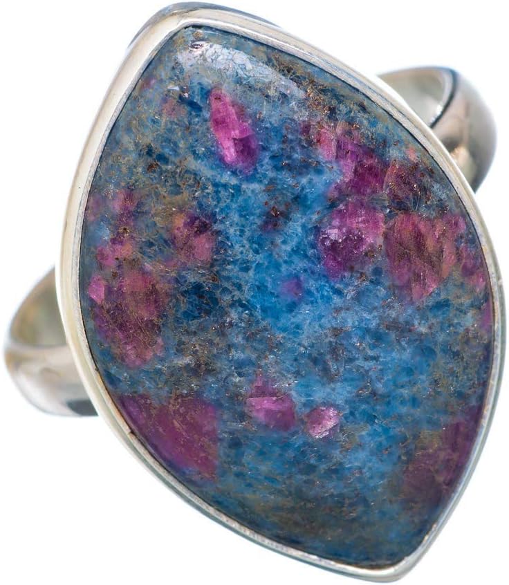 Amazon.com: Ruby Fuchsite Ring Size 10 (925 Sterling Silver) - Handmade ...