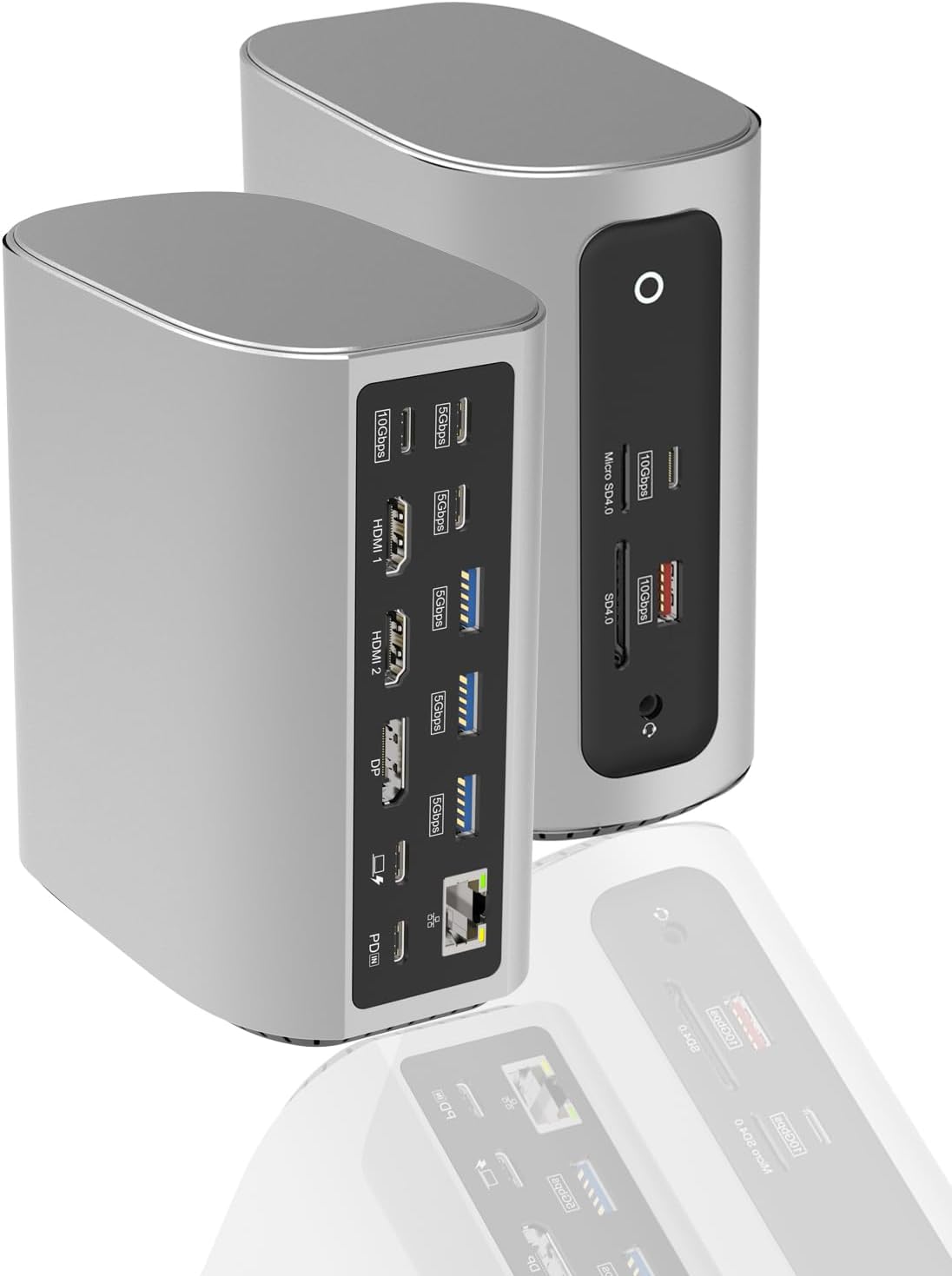 Docking Station USB C Dock Dual Monitor 4K Laptop Dock (Gray 17in1 ...