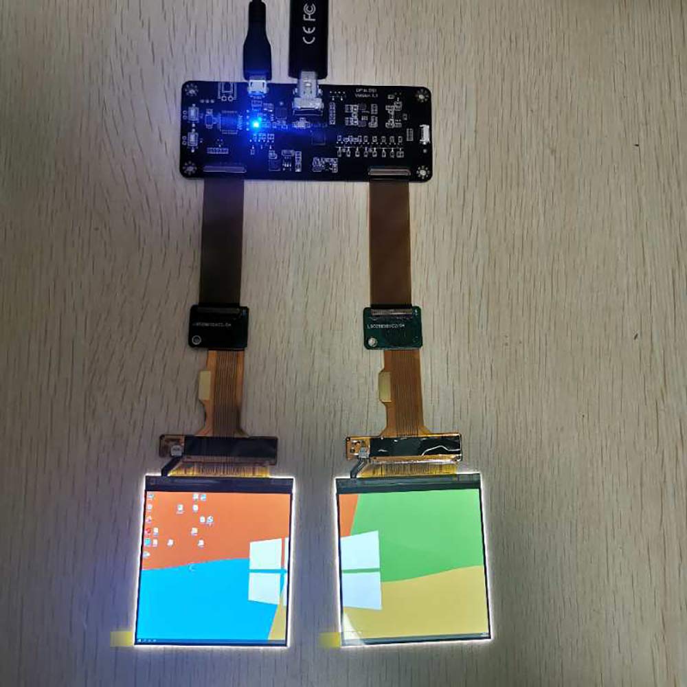 Buy hokistudio 2.9 inch 2K 2880x1440 120Hz Dual Double LCD Screen DP to ...