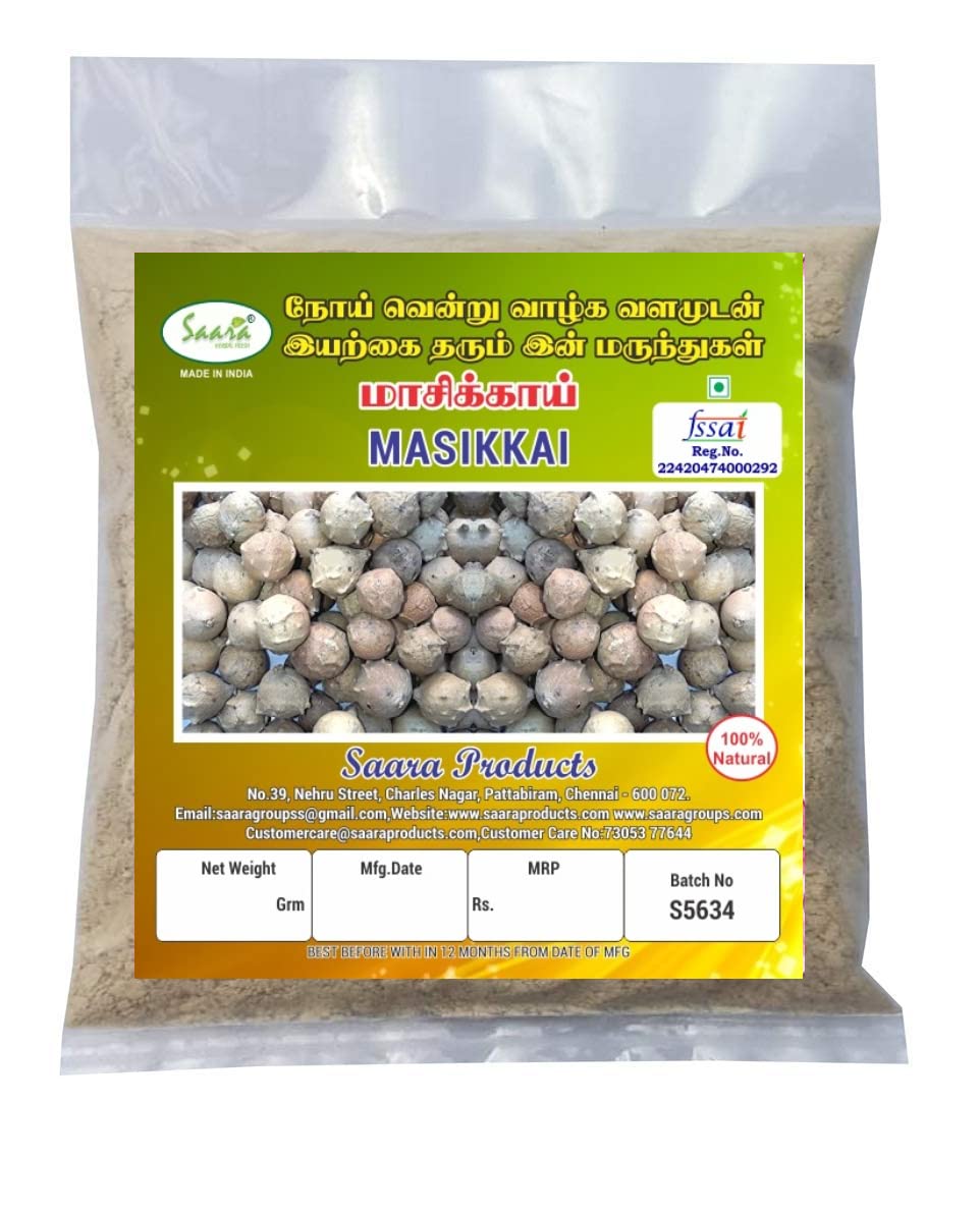 SAARA : Masikkai Powder | Manjakani Powder | Majuphal Powder,100g (Pack ...