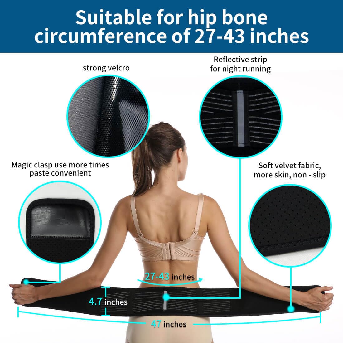 Snapklik.com : Back Support Belt For Women,Sacroiliac SI Joint Hip Belt ...