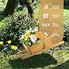 Amazon.com: HAPPYGRILL Wheelbarrow Wagon Plant, Small Solid Pine Wood ...