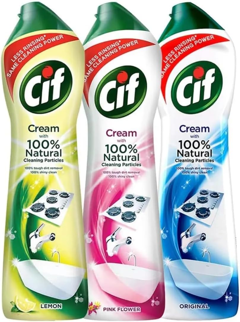 Amazon.com : Cif Lemon Cream with Microparticles Spray, 500ml : Health ...