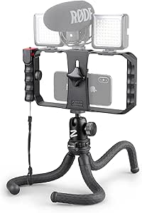 Amazon.com: Zeadio Flexible Camera Tripod Kit with Wireless Smartphone ...