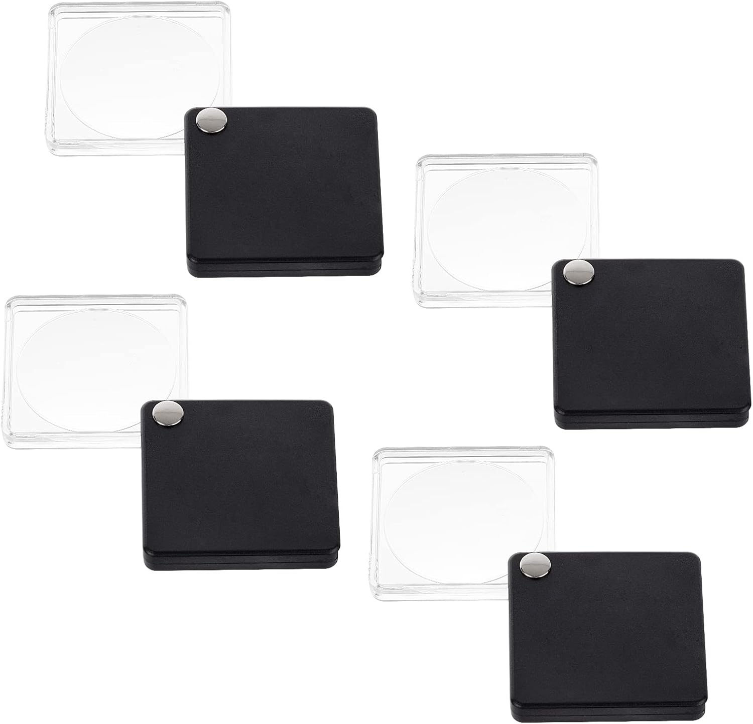 Amazon.com: FINGERINSPIRE 4 Pcs Folding Pocket Magnifiers 3X Magnifying ...