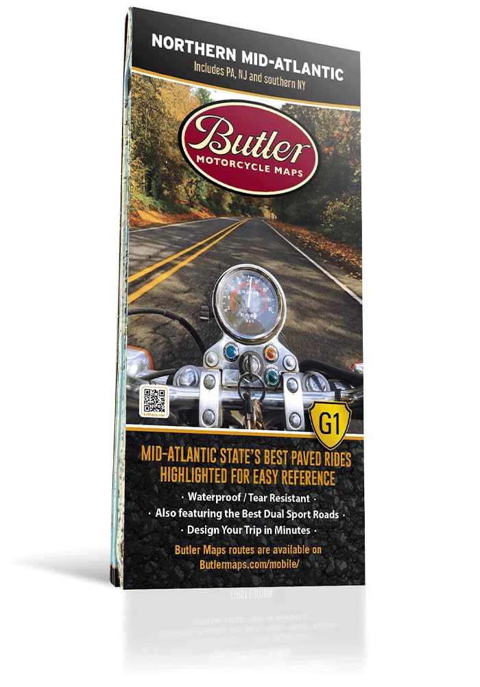 Amazon.com : Butler Maps G1 Regional Maps (Northern Mid-Atlantic States ...
