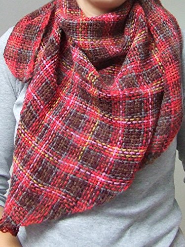 Amazon.com: Handwoven triangle scarf triangular scarf triangular shawl ...