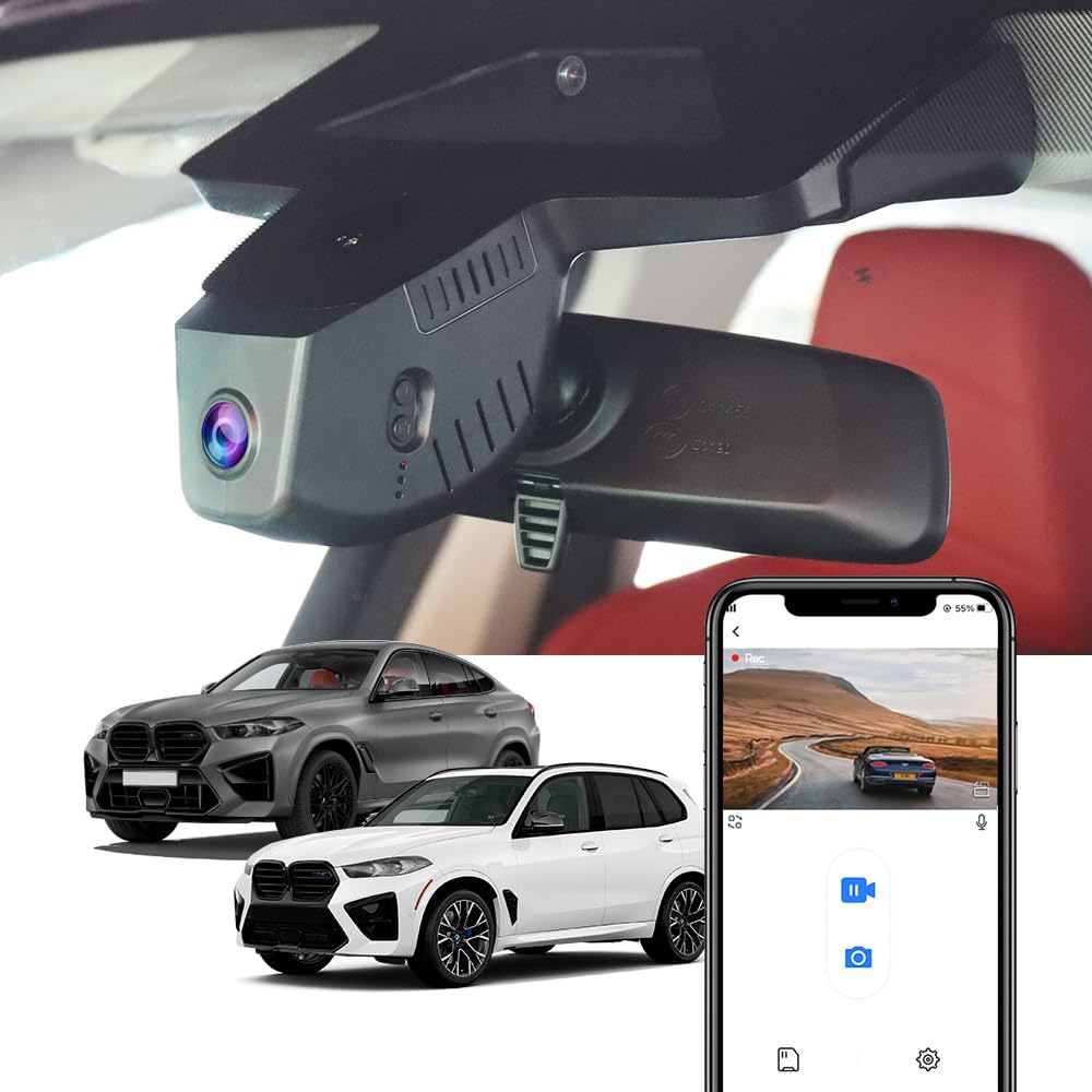 Amazon.com: Fitcamx 4K Dash Cam for 2024 2025 BMW X5 X6 XDrive40i 45e ...