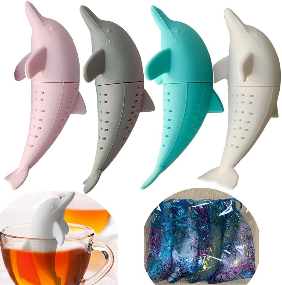 Amazon.com: Dolphin Tea Infuser Tea Filter Cute Animal Loose Leaf Tea ...